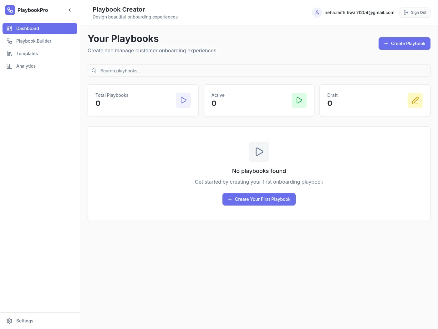Customer Onboarding Playbook Creator