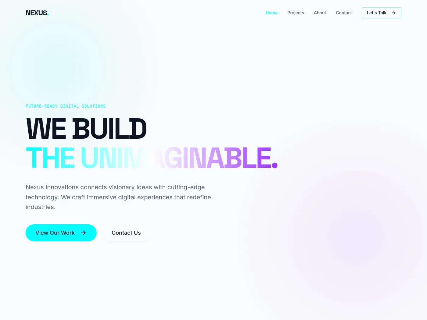 Cutting-Edge Company Showcase Website
