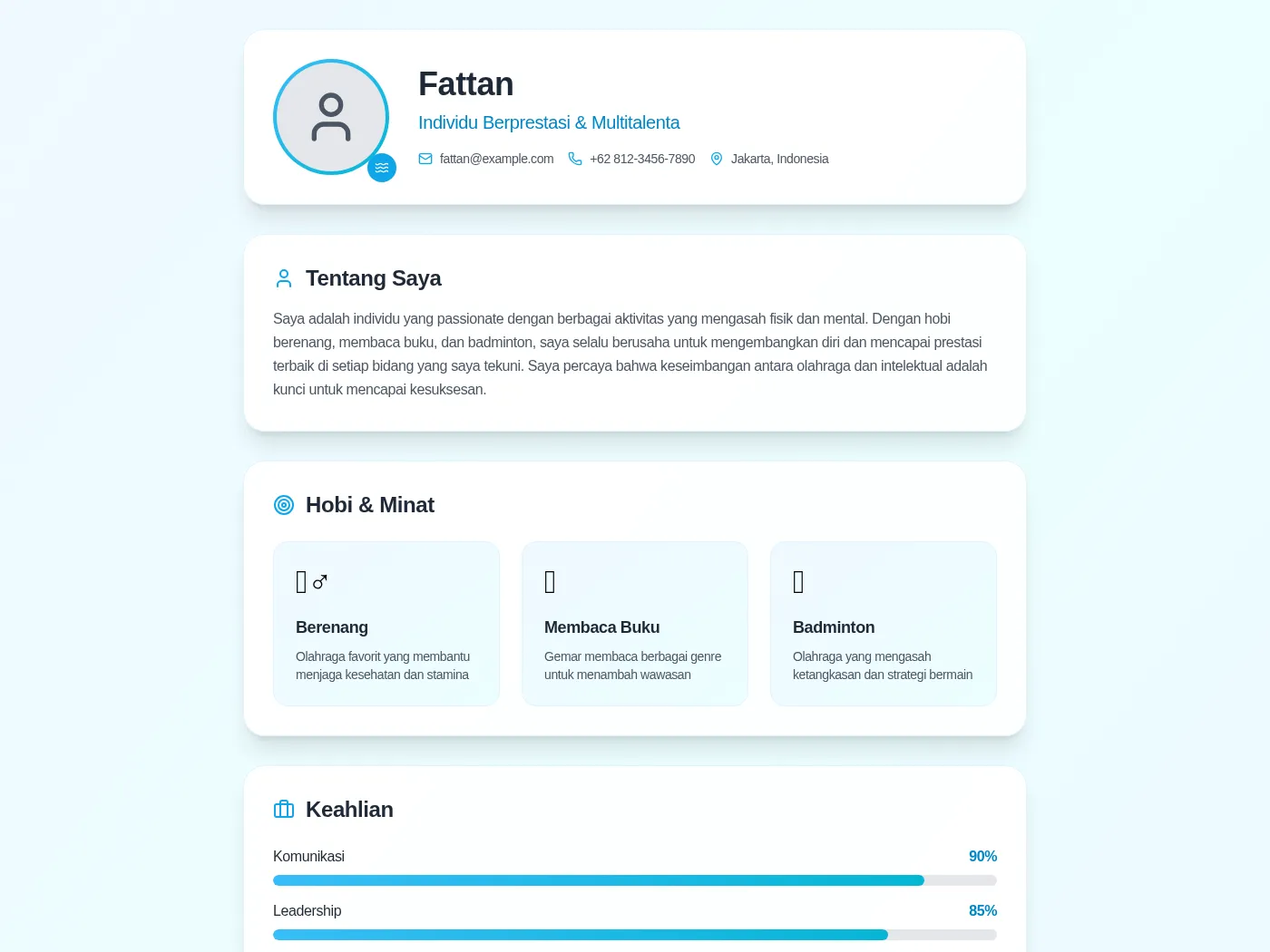 CV Kreatif Buatan Saya
