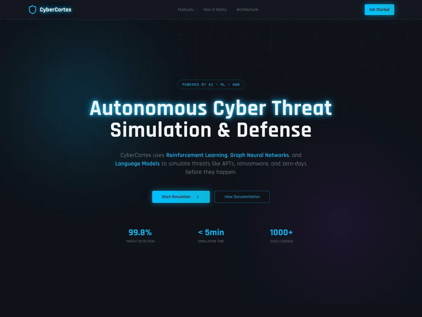 CyberCortex: AI-Powered Autonomous Cyber Threat Simulation Platform