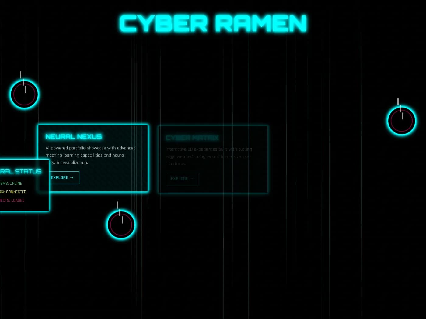 3D Cyberpunk Ramen Shop Portfolio