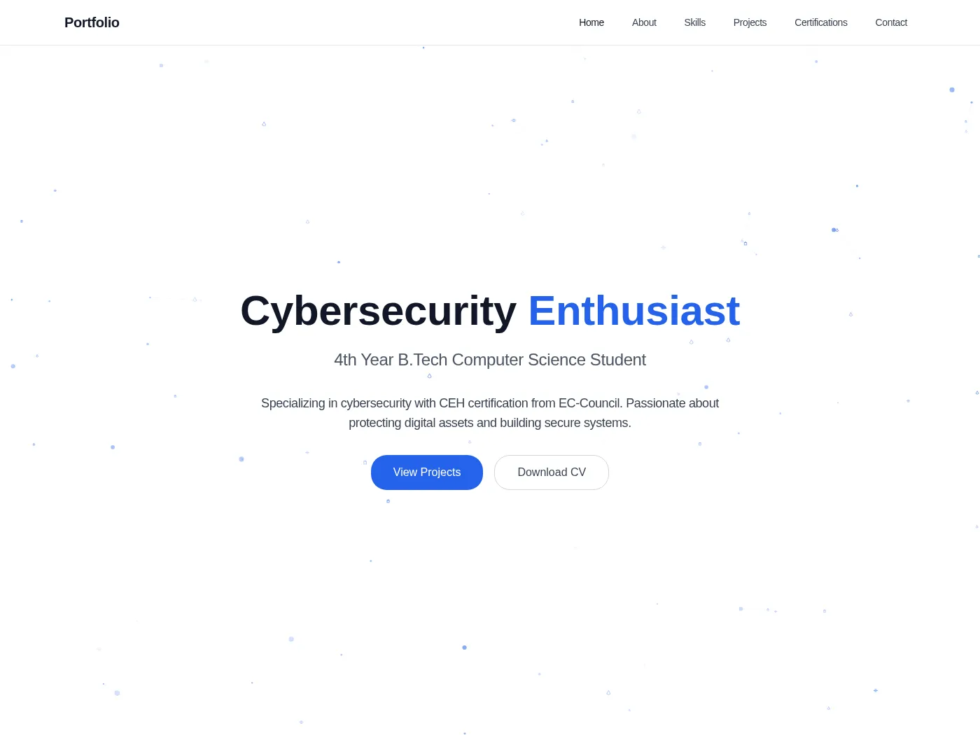 Cybersecurity Enthusiast Portfolio