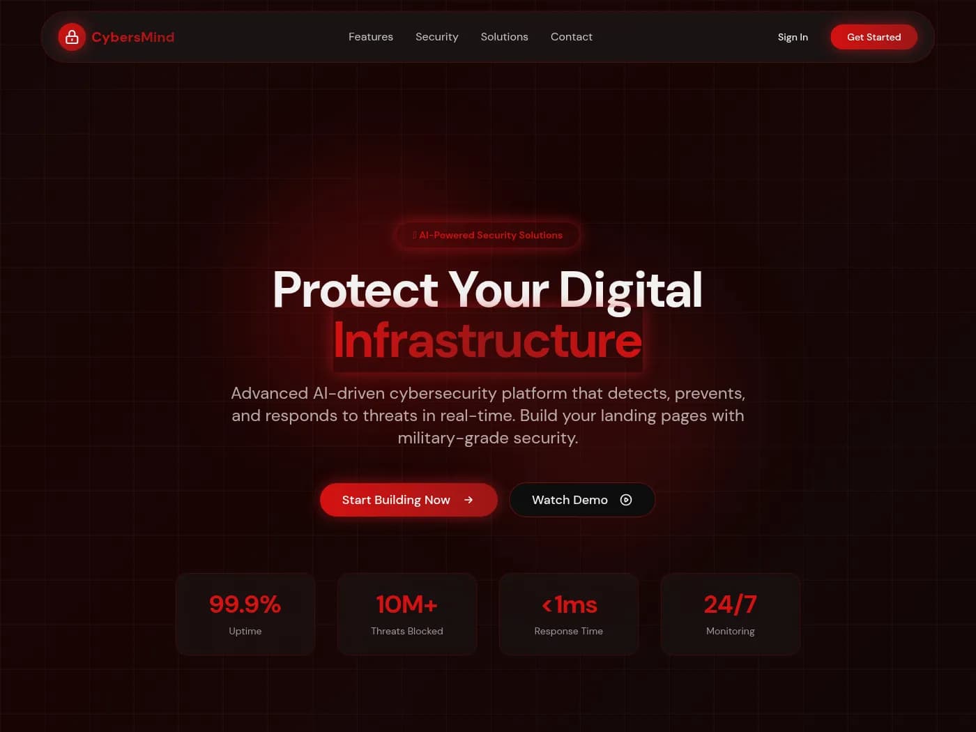 CybersMind AI Landing Page Builder