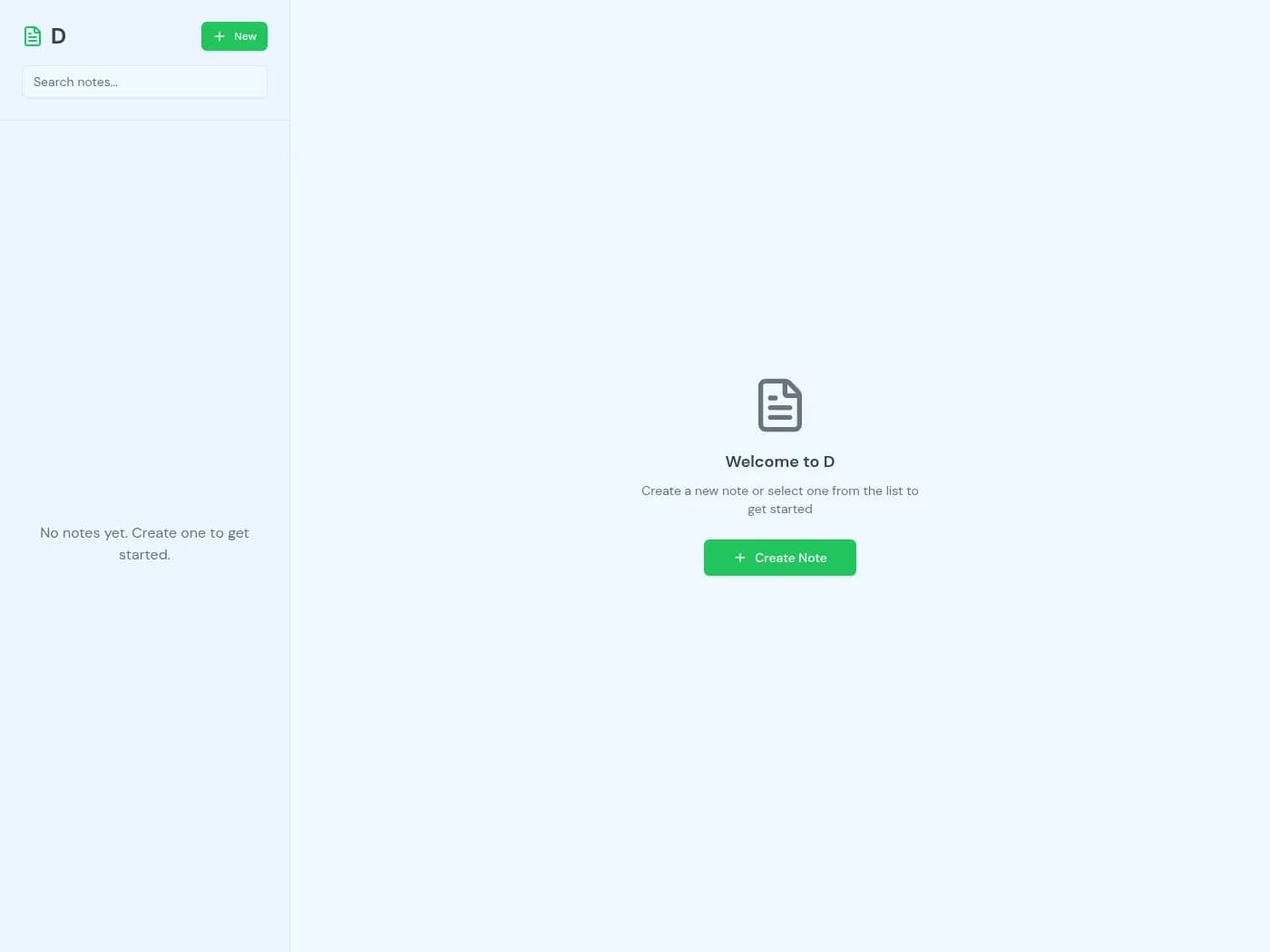D - Minimalist Notes App