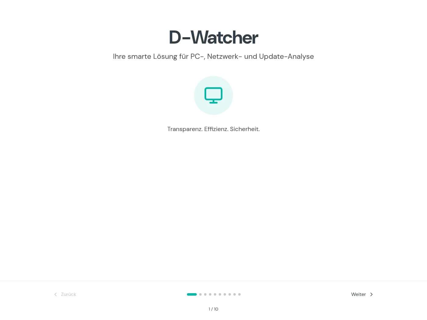 D-Watcher Sales-Pitch Präsentation Generator