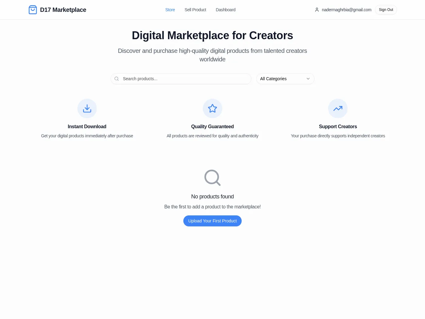 D17 Digital Marketplace for Creators