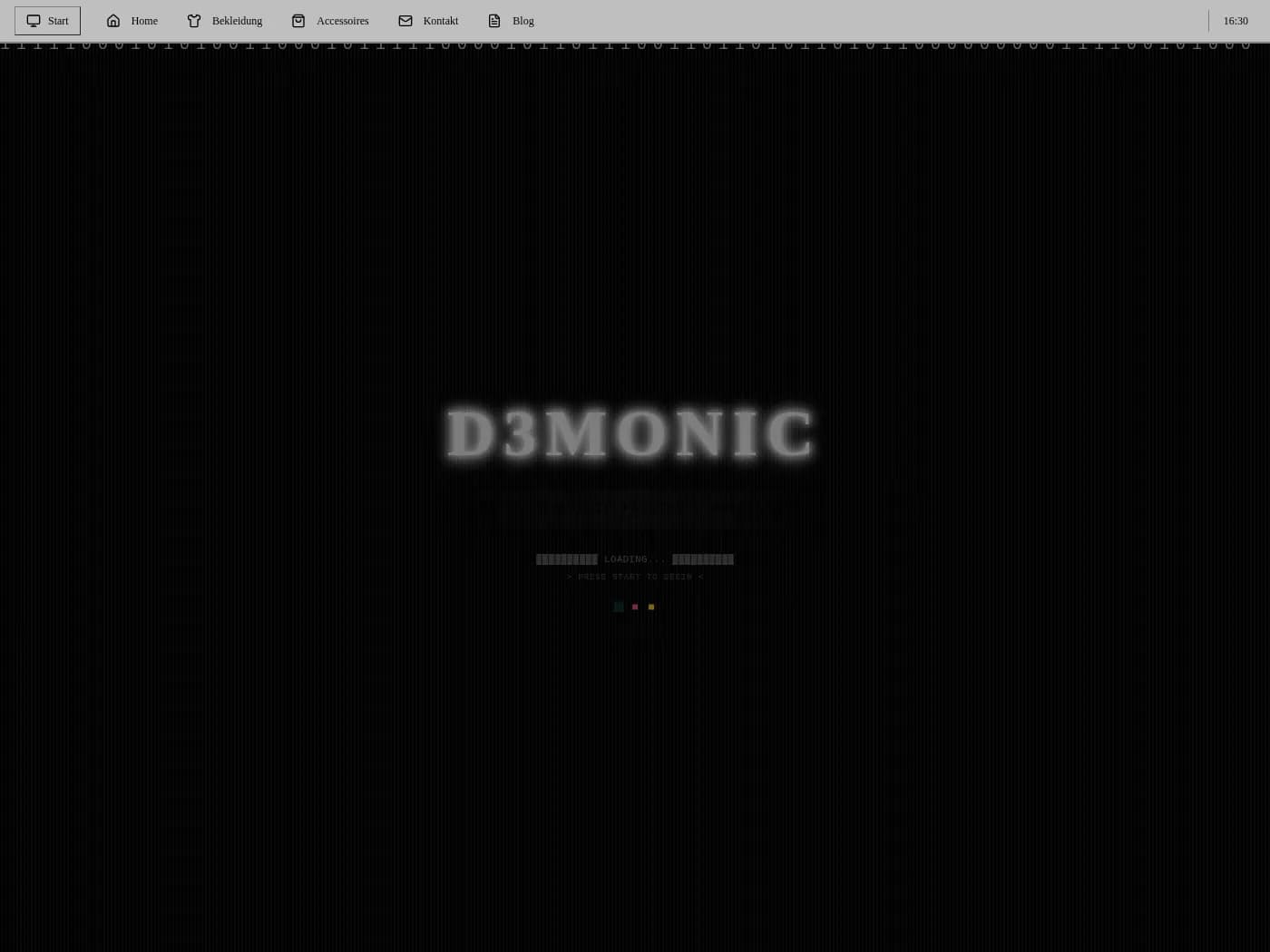 D3monic Windows98 Shopify Landingpage
