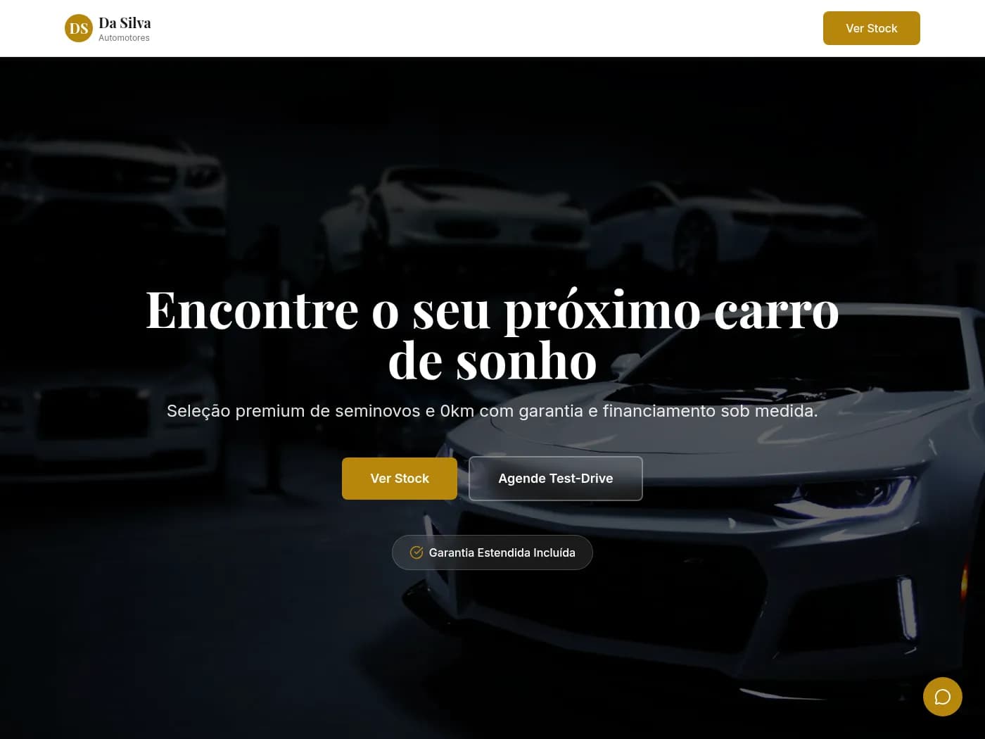 Da Silva Automotores Premium Dealership Homepage