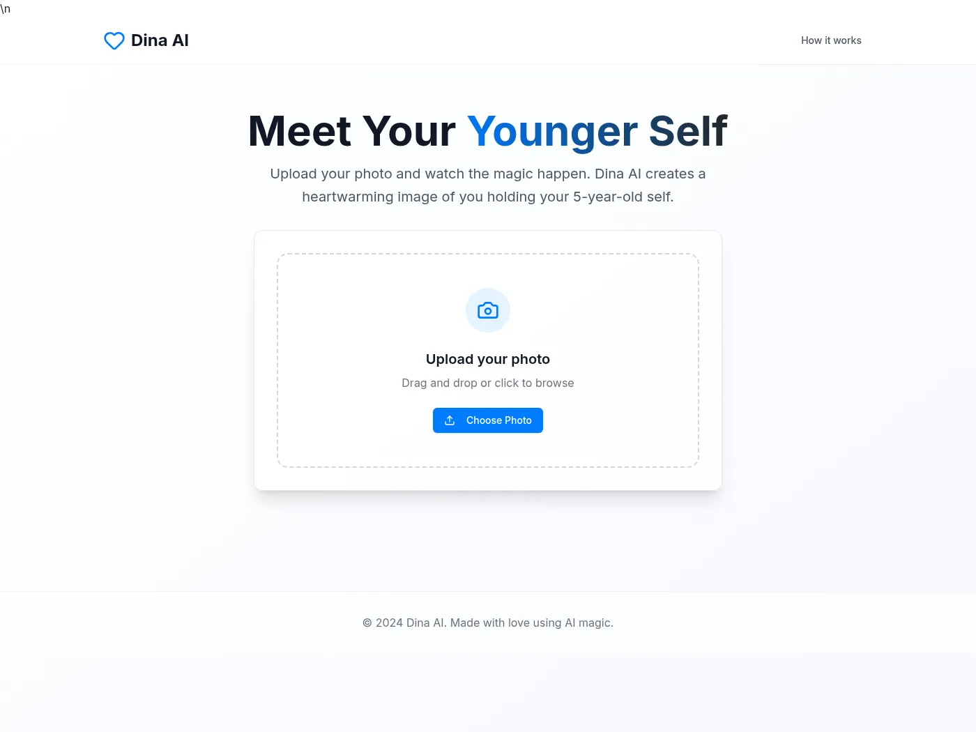 Dai: AI-Generated Baby Version Photo Creator