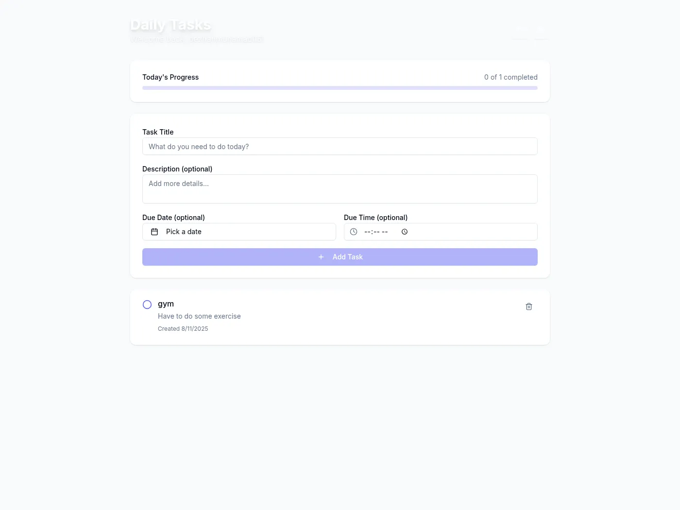Daily Task Reminder with Customizable Backgrounds