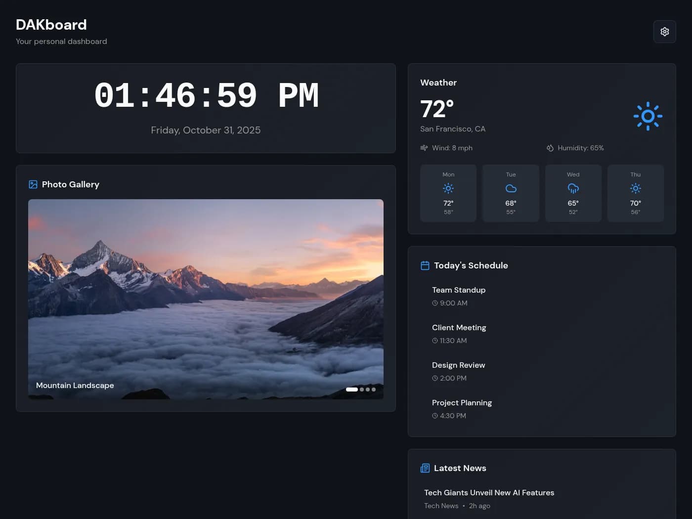 Smartboard Dashboard Clone