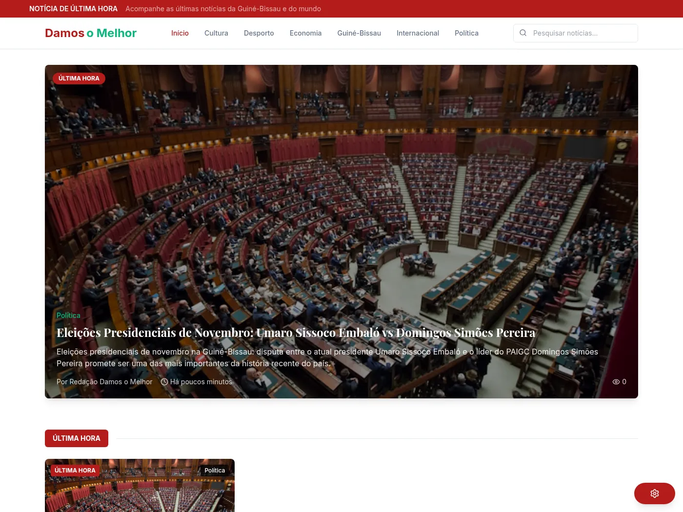 Damos o Melhor – Portal Profissional de Notícias de Guiné-Bissau e Internacional