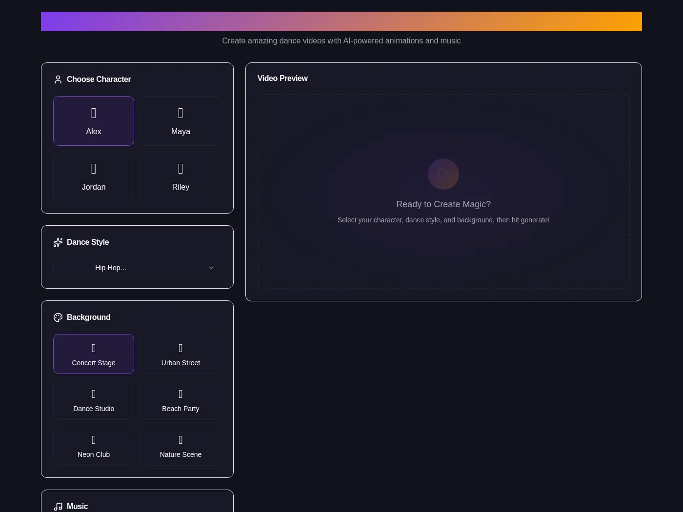 Dance Video Creator
