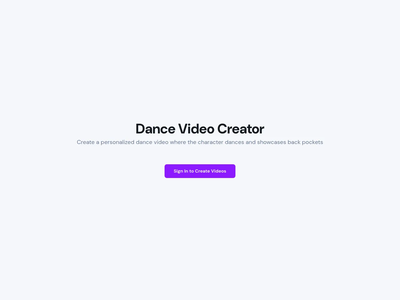 Dance Video Creator