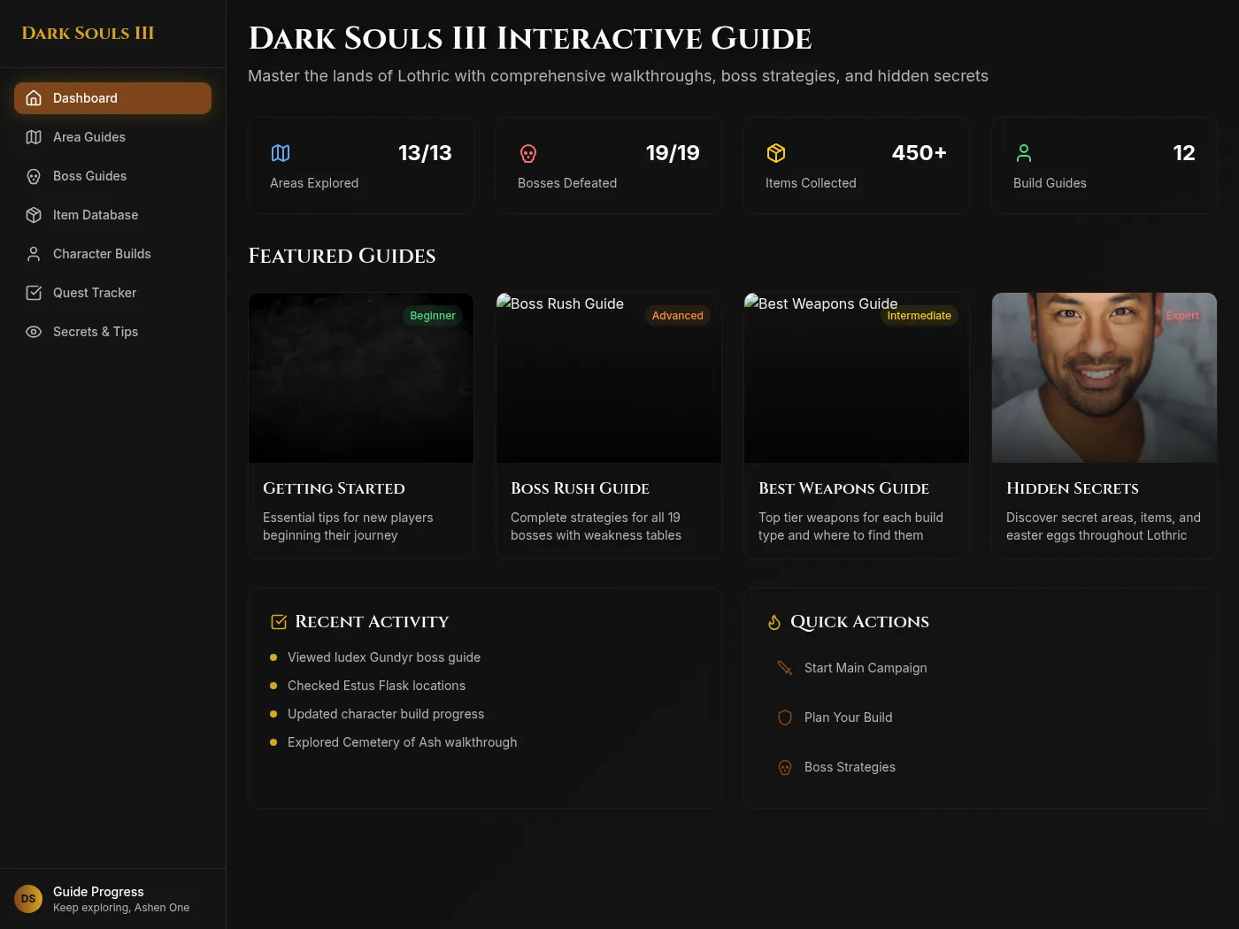 Dark Souls 3 Interactive Guide: A Complete Visual Walkthrough