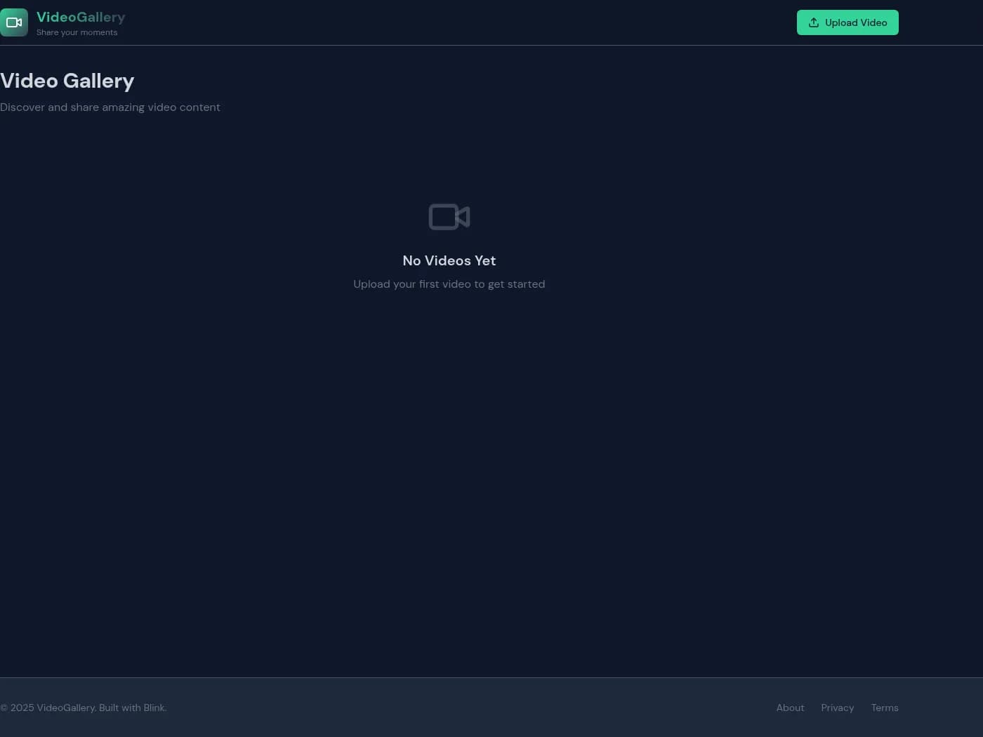 Dark-Themed Video Gallery Website with Modular Codebase