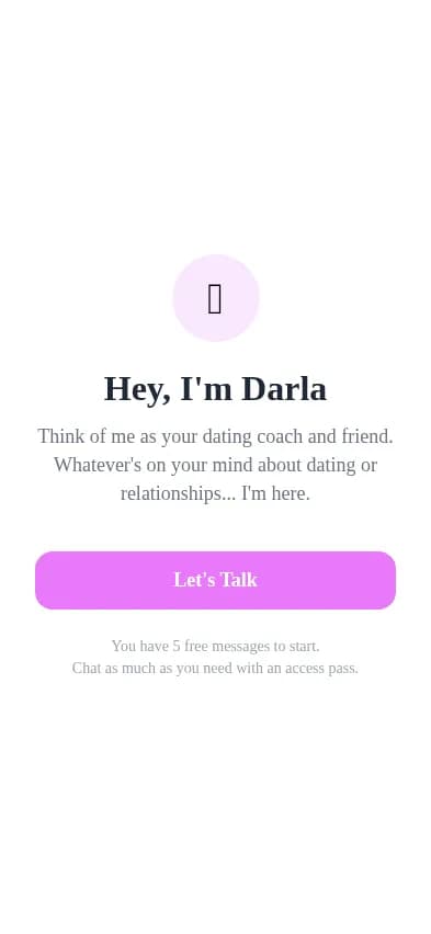 Darla - Your Empathetic AI Dating Coach for Real-Time Advice