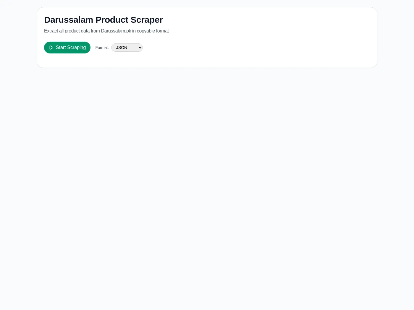 Darussalam Product Scraper and Catalog Viewer
