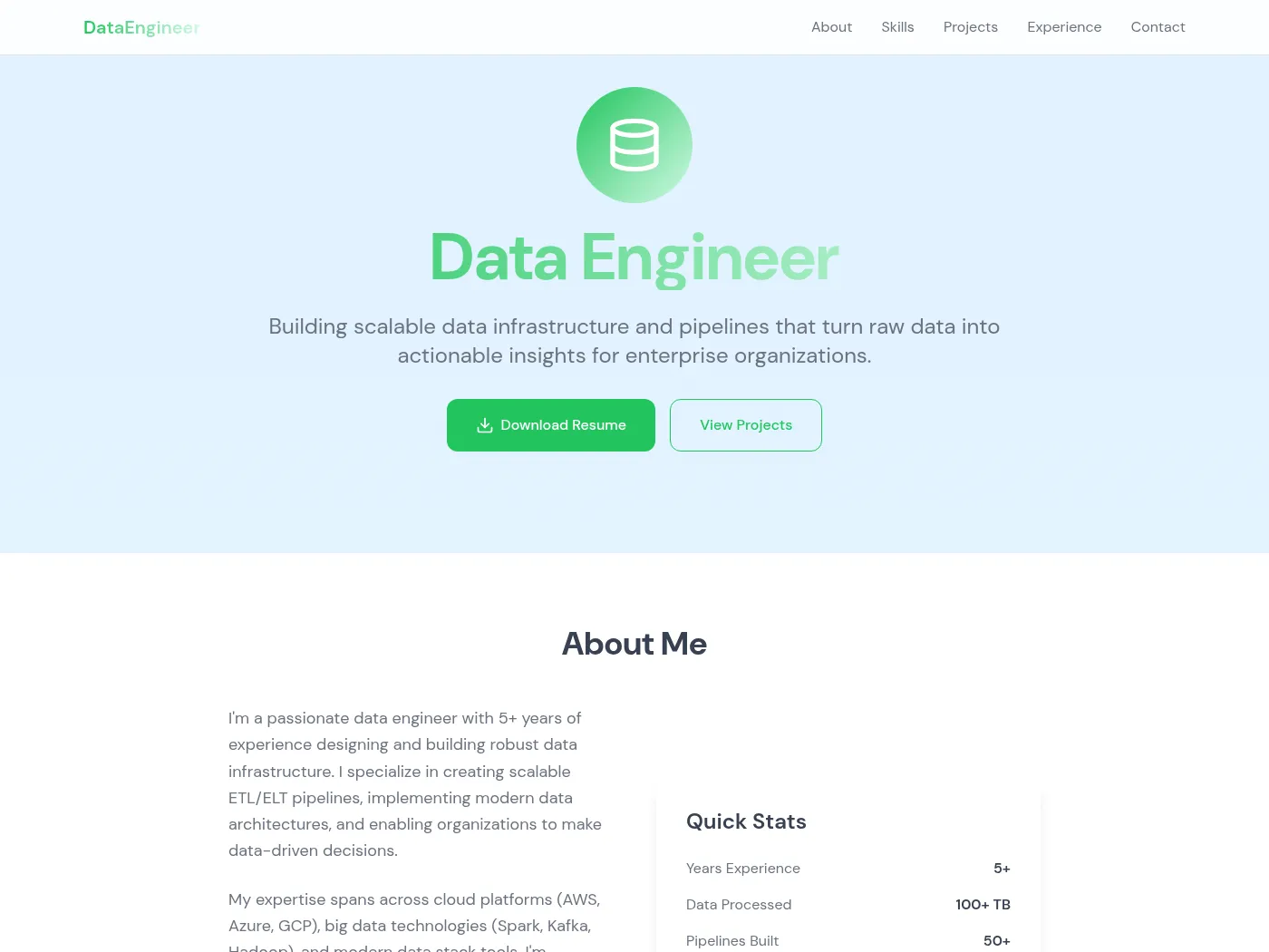 Data Engineer Portfolio