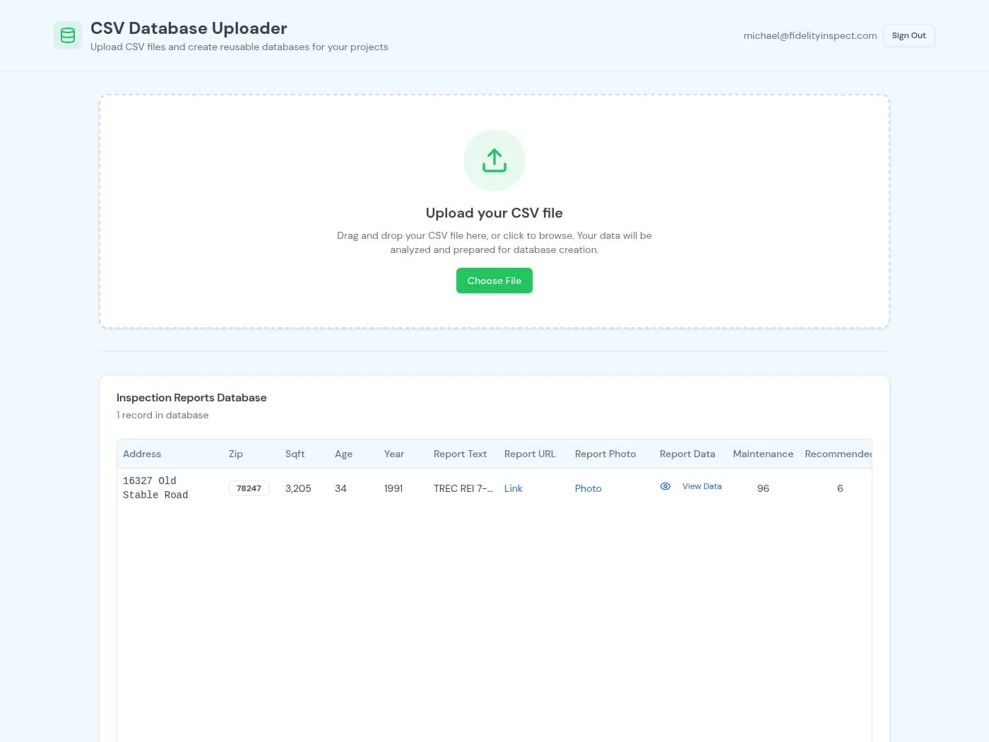 Data Formatter and Database Uploader Tool