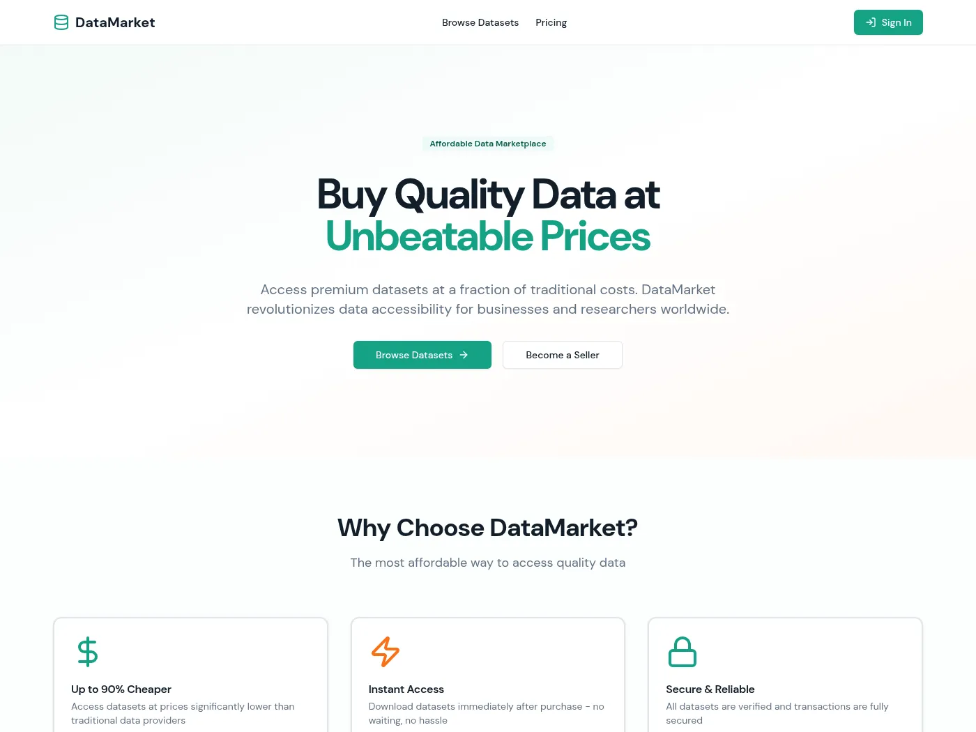 DataMarket Platform