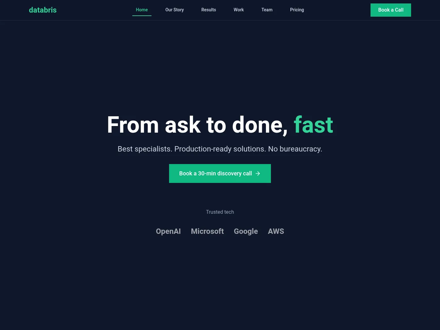 Databris Website Redesign