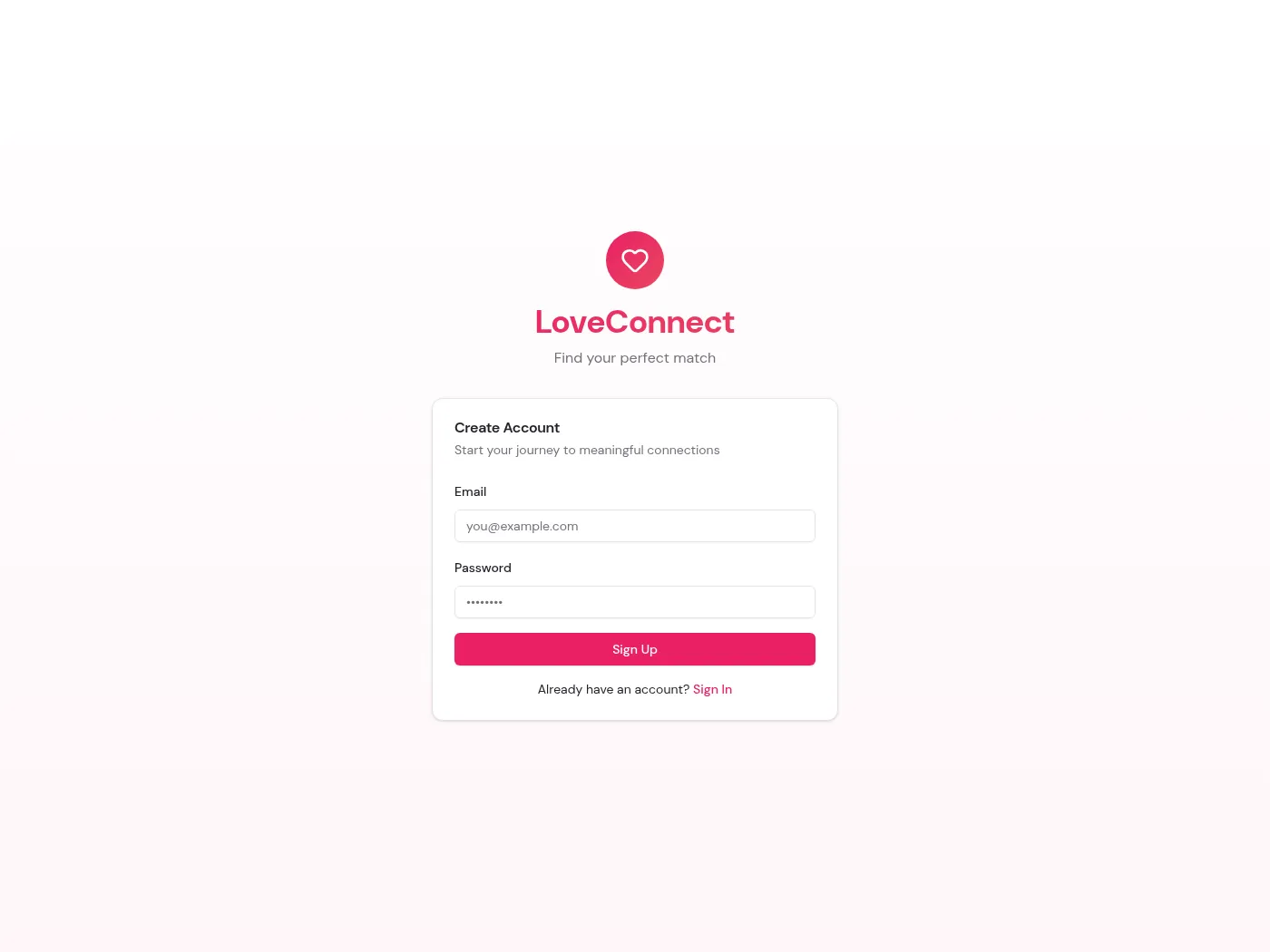 Subscripted Dating Platform