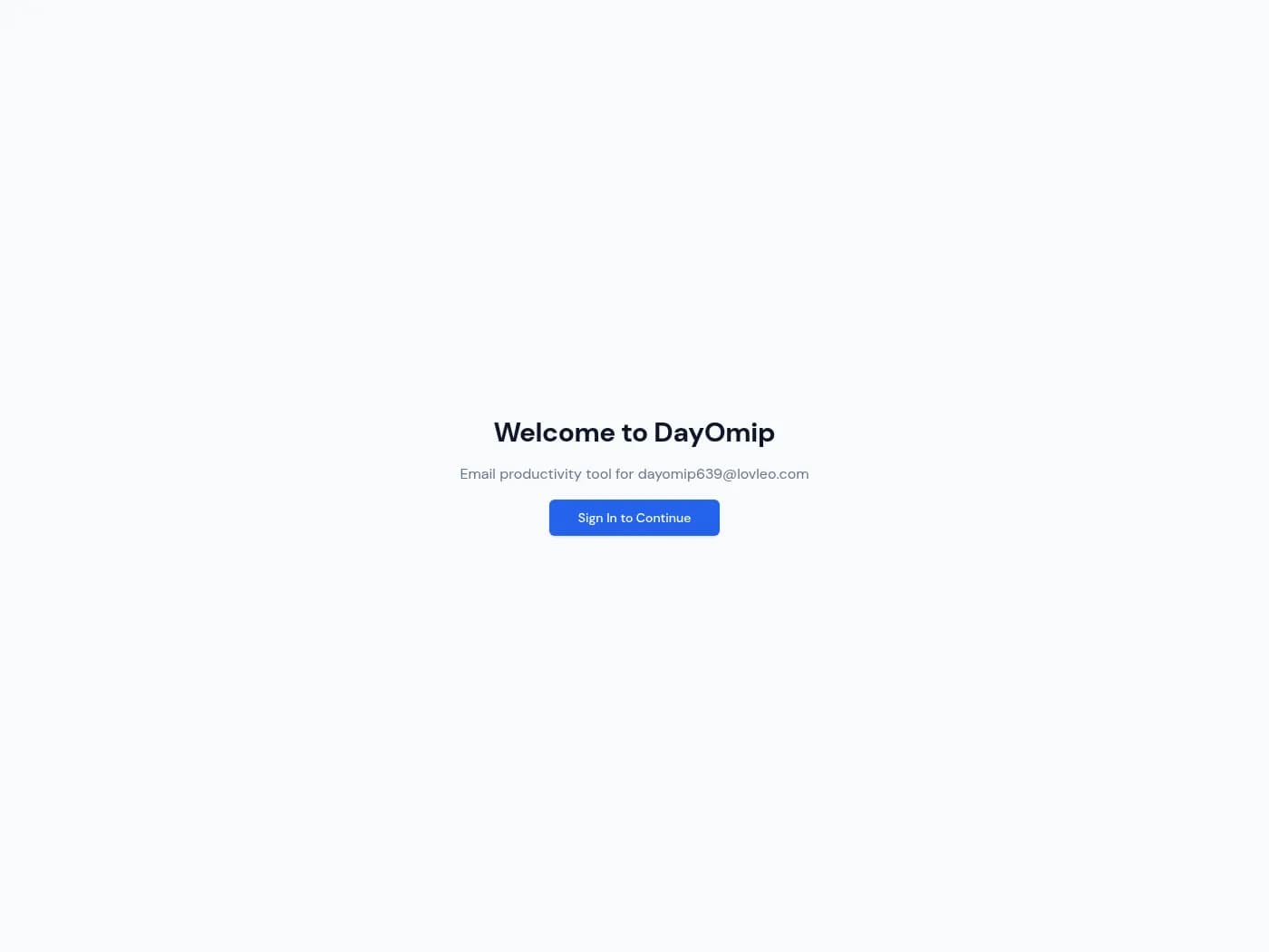DayOmip Email Productivity Tool