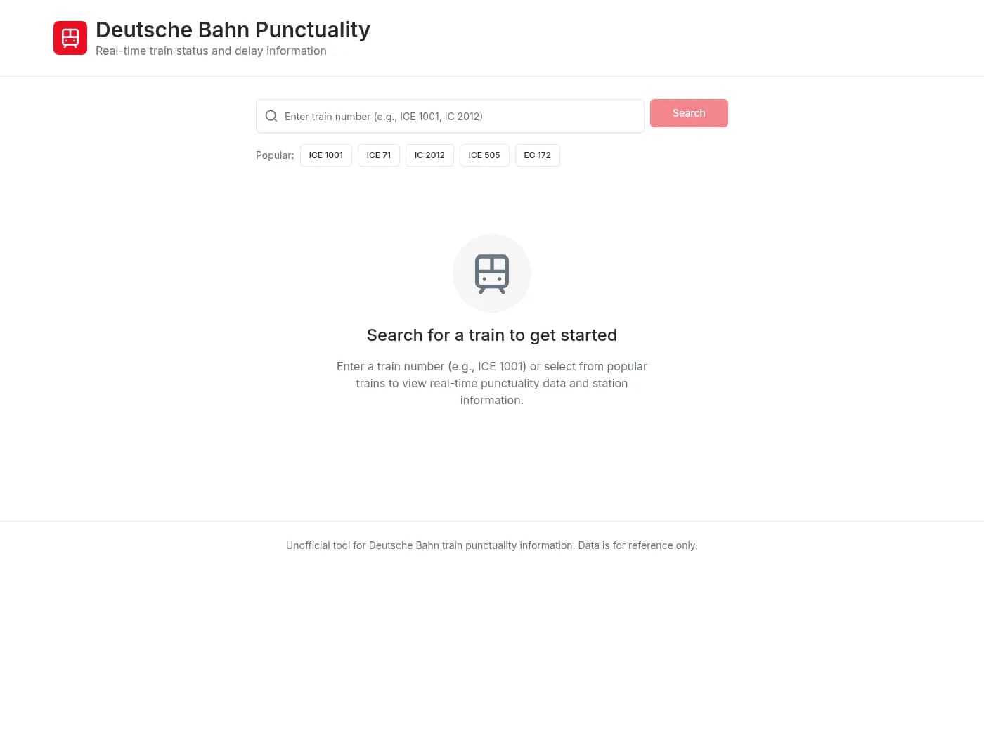 Deutsche Bahn Train Punctuality Scraper