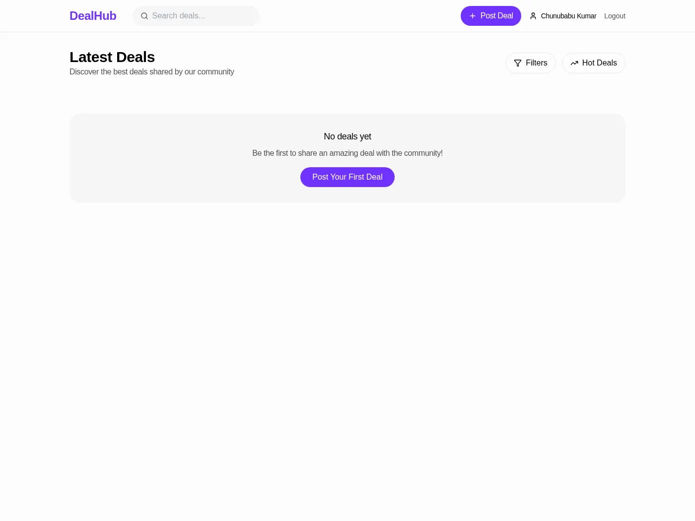 DealHub: Community-Powered Deals & Coupons Platform