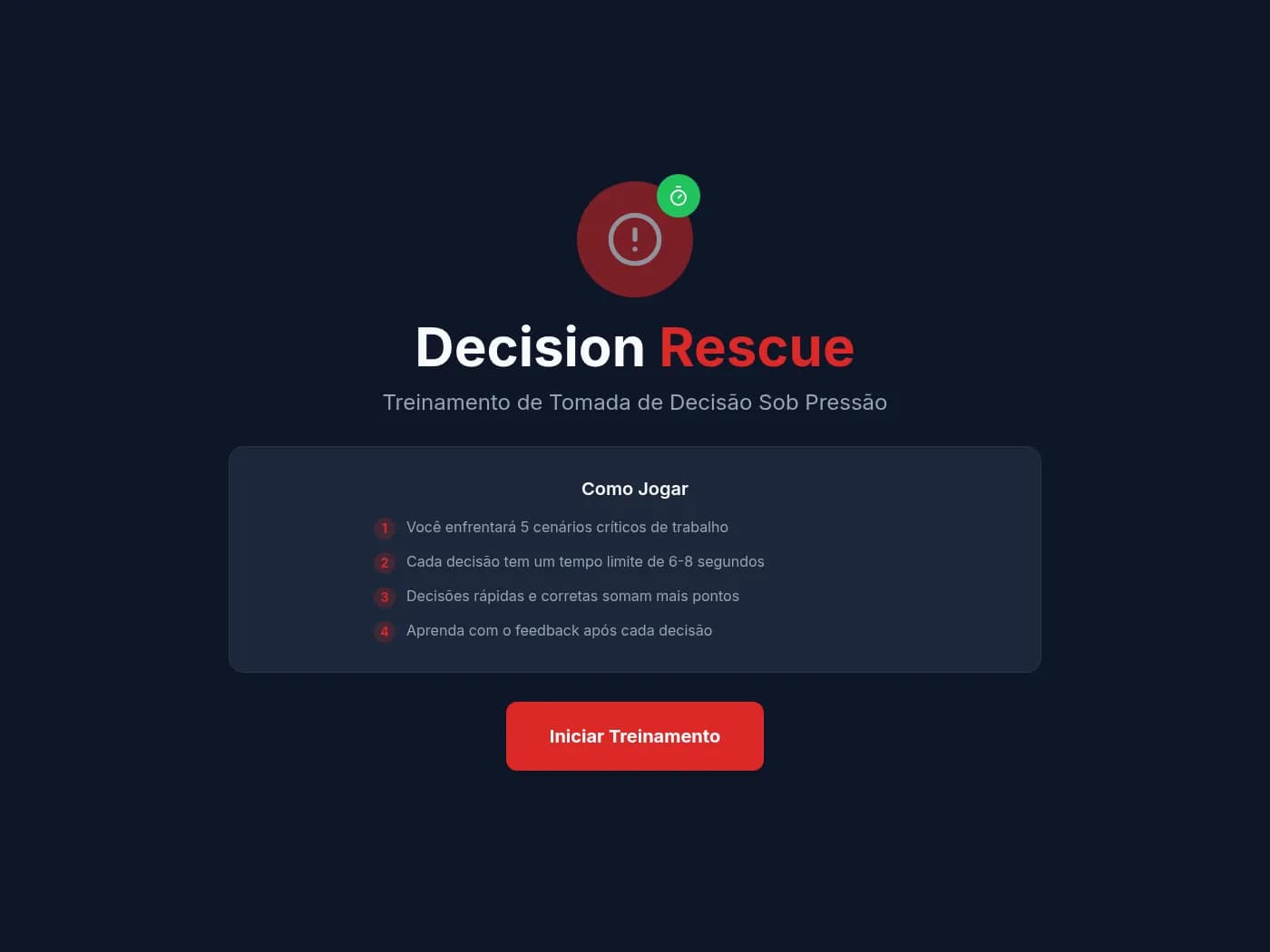Decision Rescue: Employee Training Game