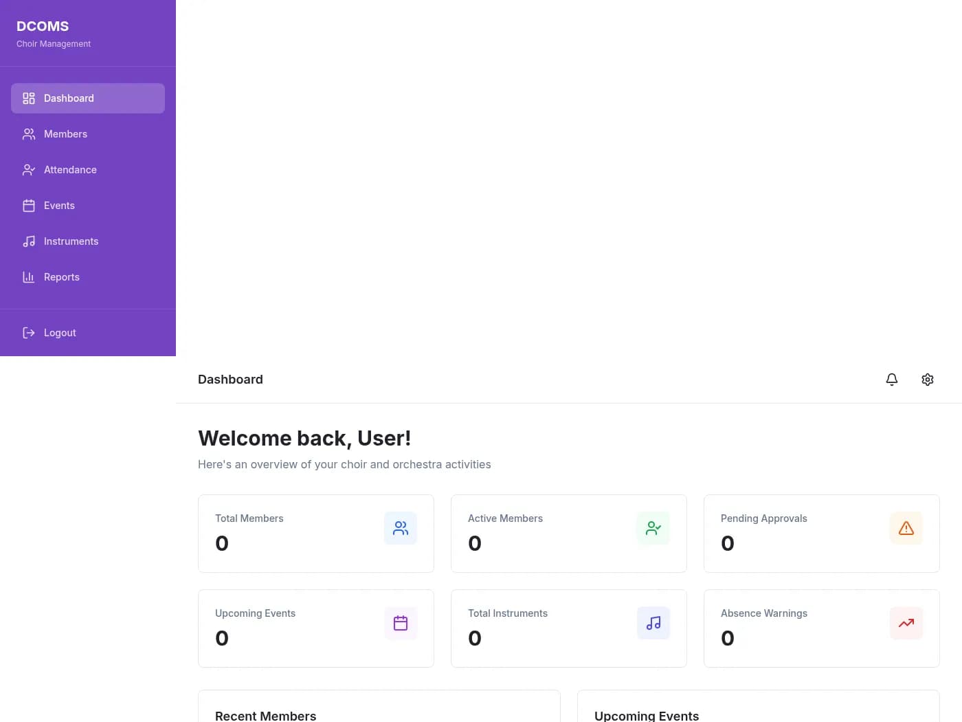 DeeperLife Choir & Orchestra Management System (DCOMS)