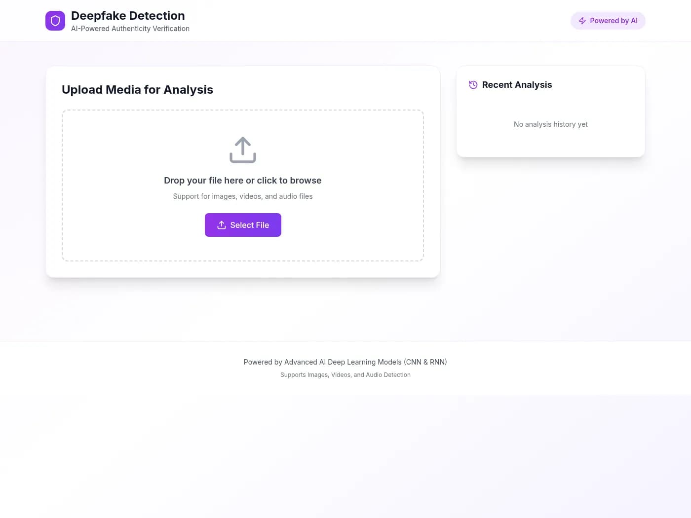 Deepfake Detection Platform for Images, Videos, and Audios with Java-based Deep Learning