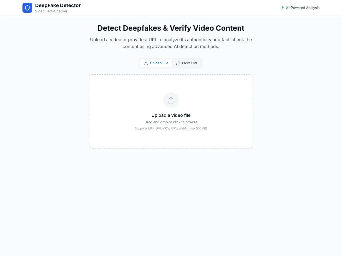 Deepfake Detector & Video Fact-Checker