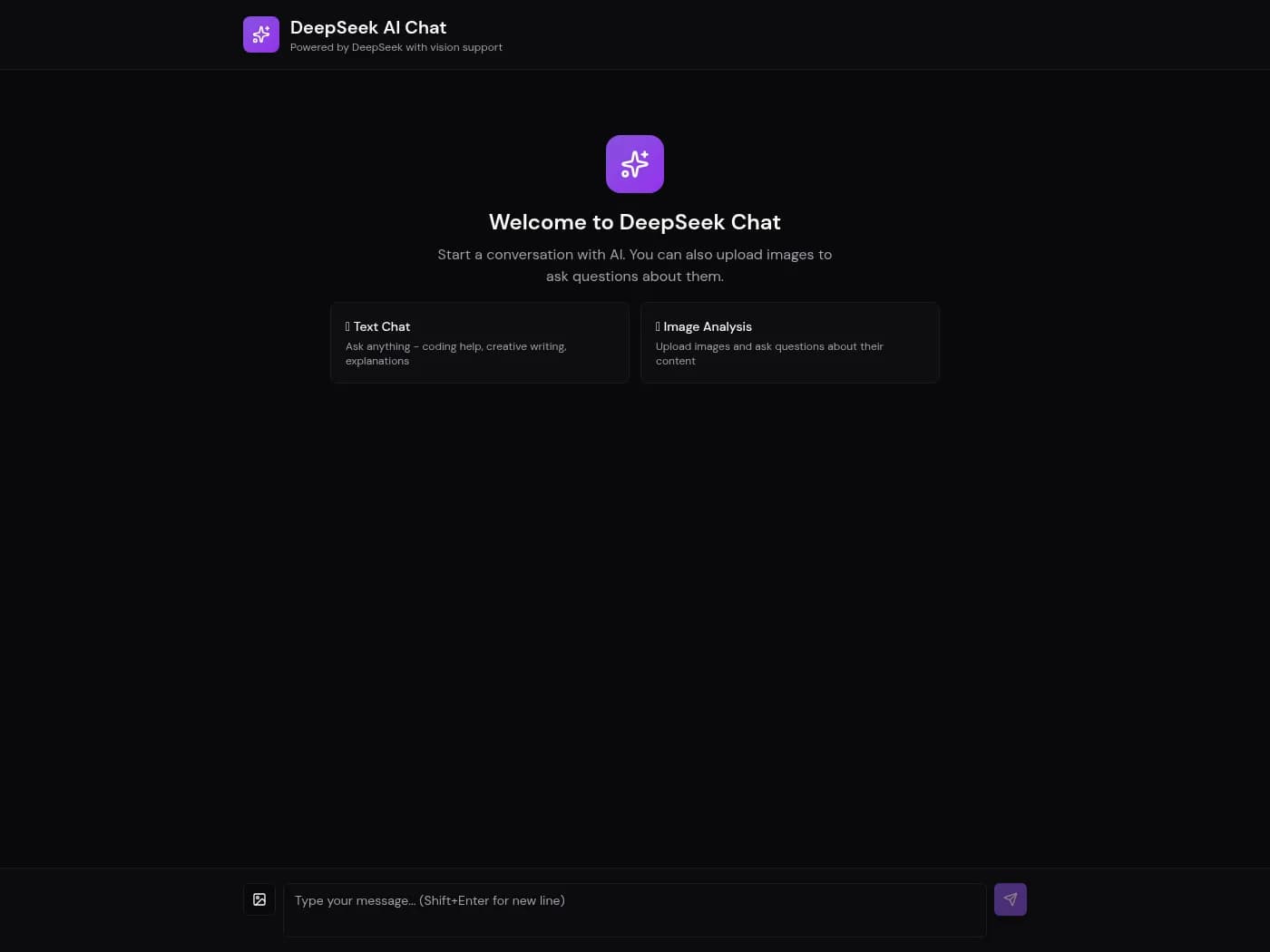 DeepSeek AI Chatbot with Image Upload