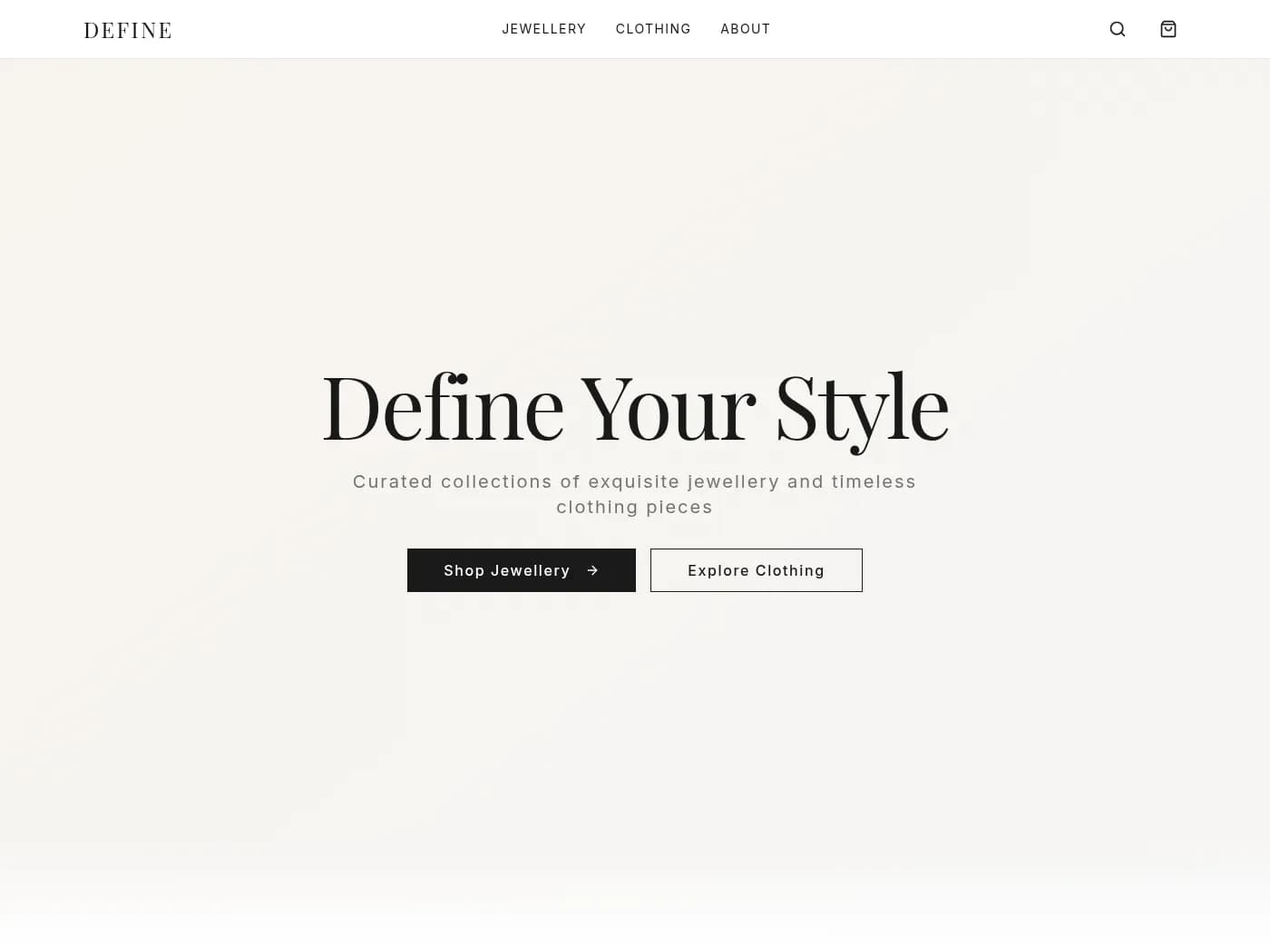 Define Company Website for Jewellery & Clothing