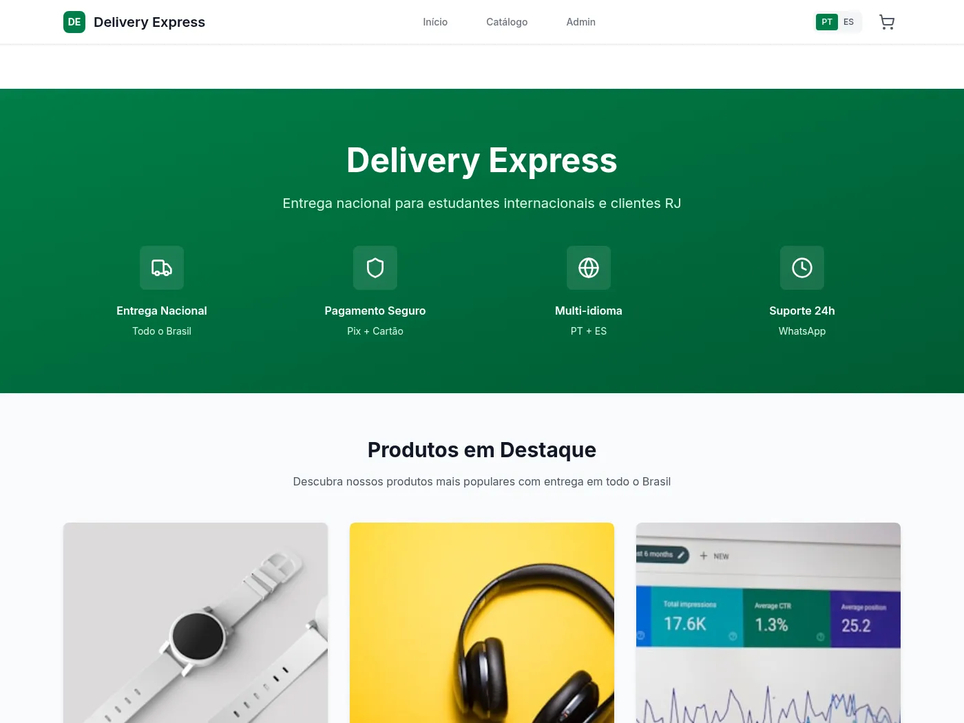Delivery Express - Nationwide E-commerce Platform for International Students and RJ Clients
