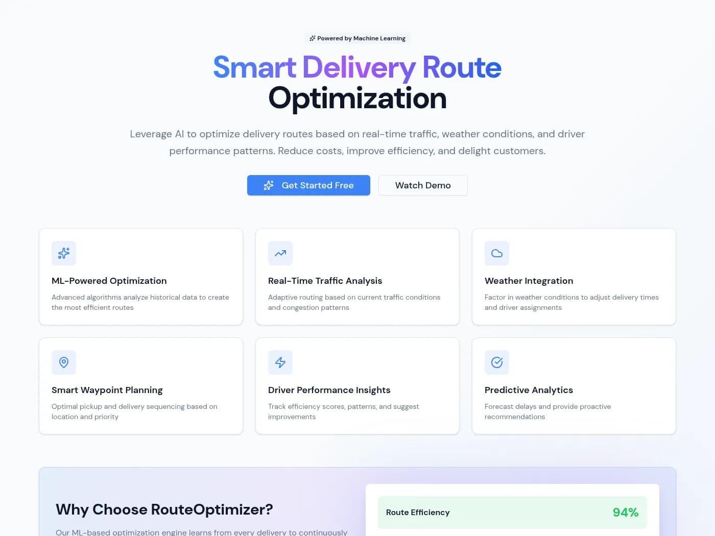 Delivery Route Optimizer with ML-Based Traffic and Weather Insights