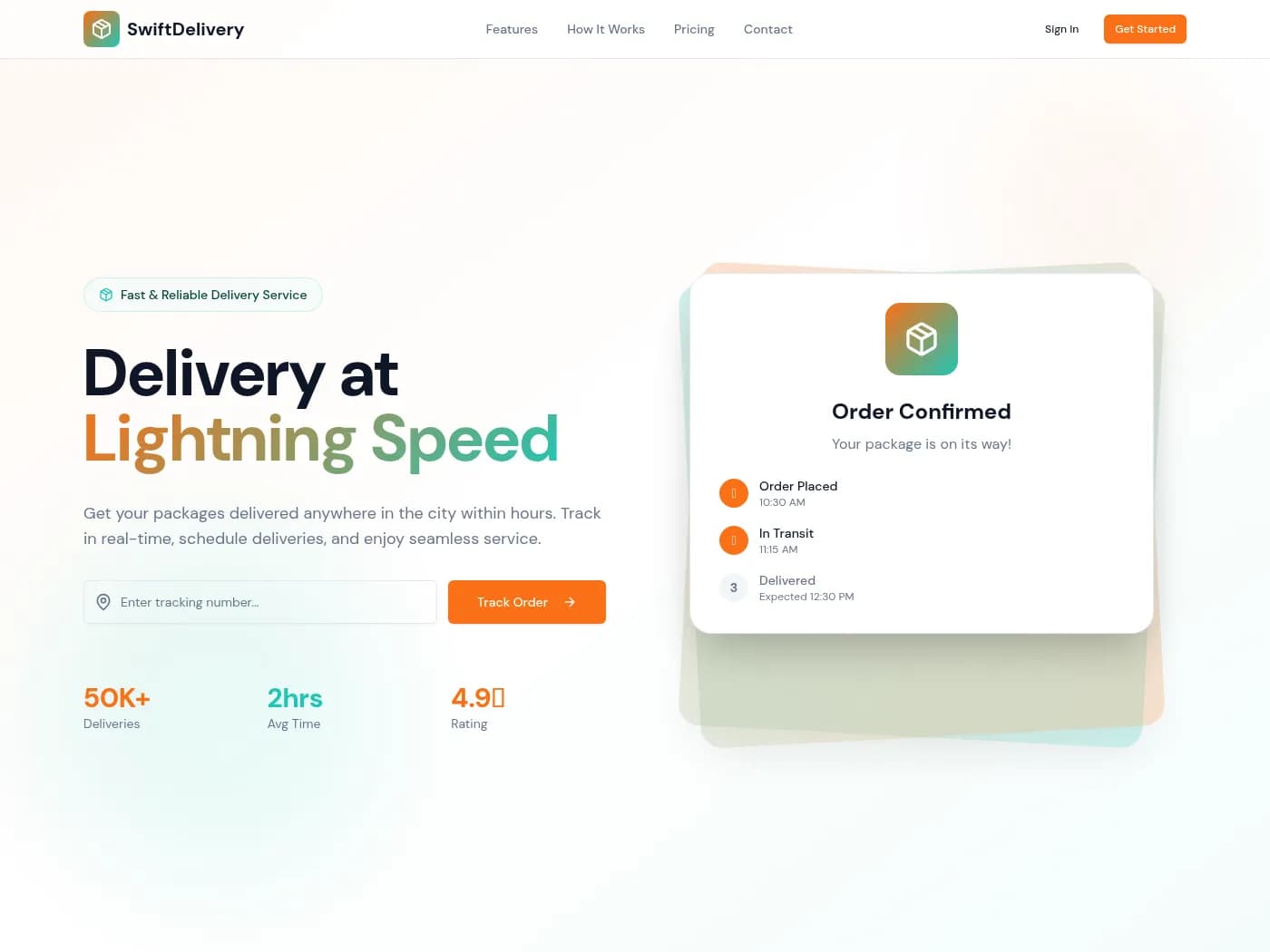 SwiftDelivery Web
