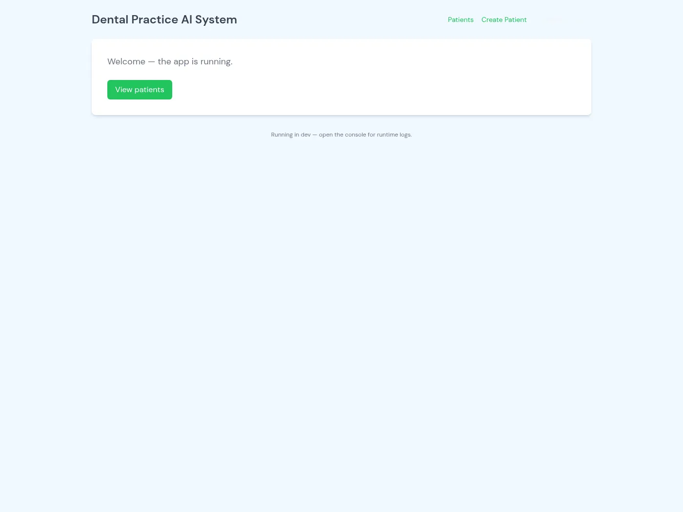 Dental Practice AI System – Full Stack Web Platform for Clinics