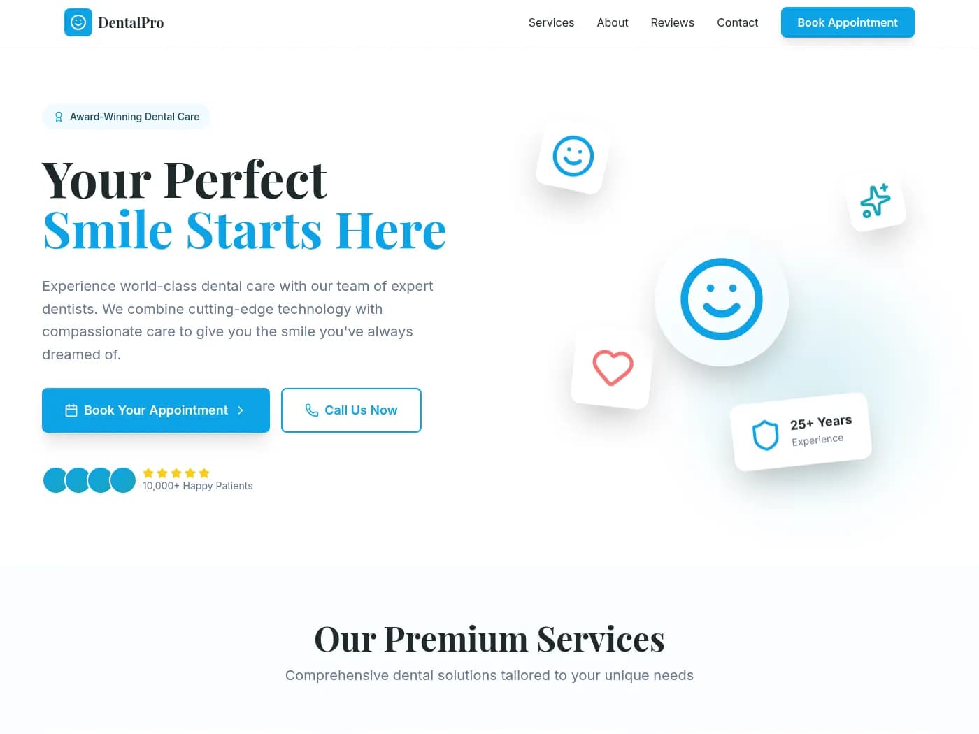 DentalPro Clinic Website