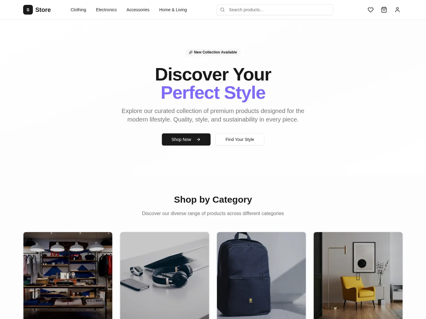 Design System E-Commerce Web App