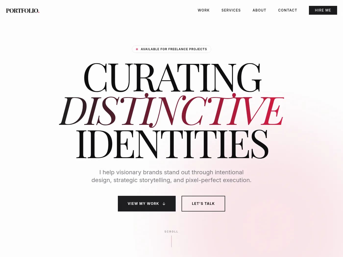 Designer Portfolio Pro