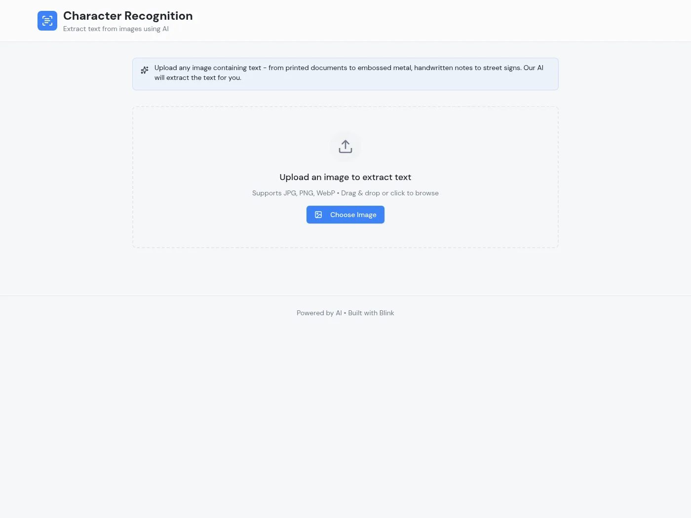 Desktop Character Recognition App