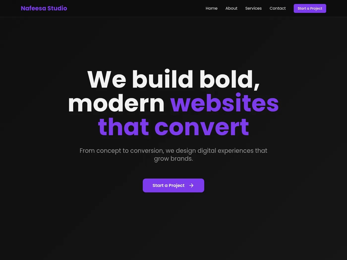 Desverto Clone – Premium Dark Agency Website Powered by Blink AI