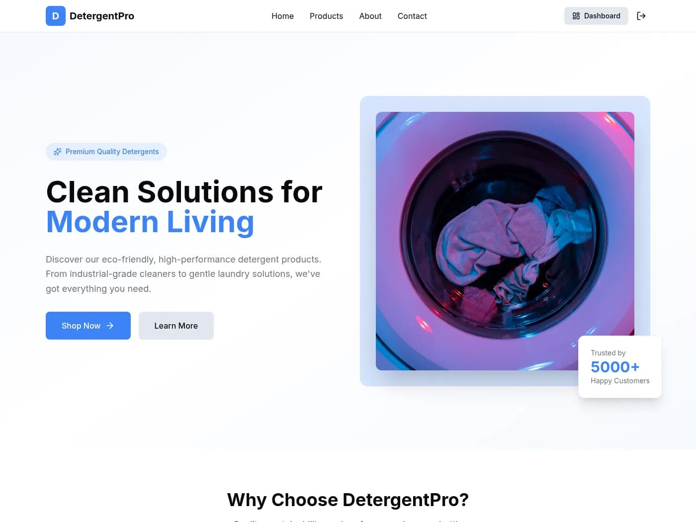 Detergent Factory & Sales Platform with Admin and User Dashboards