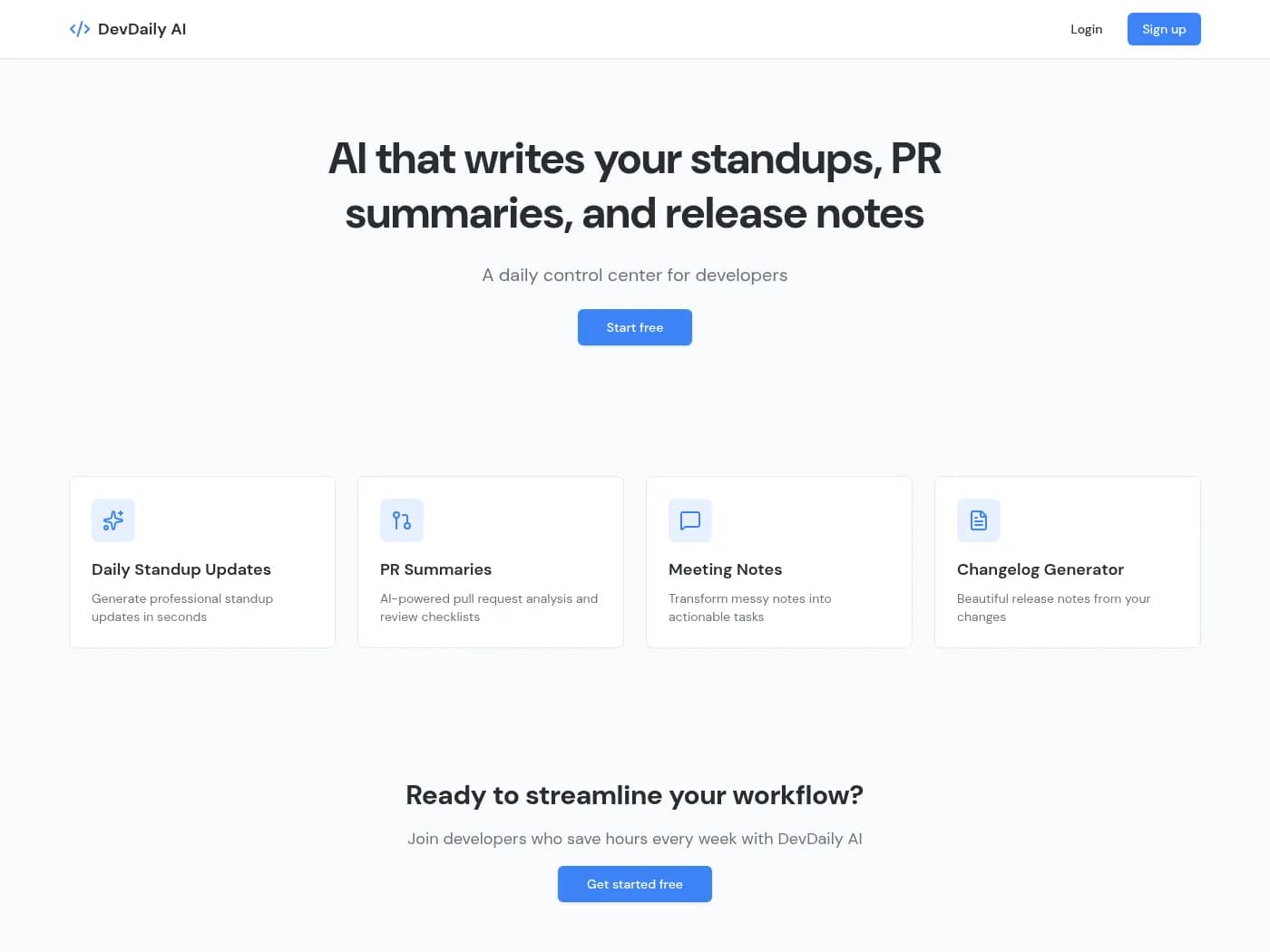 DevDaily AI – The AI-Powered Daily Control Center for Developers