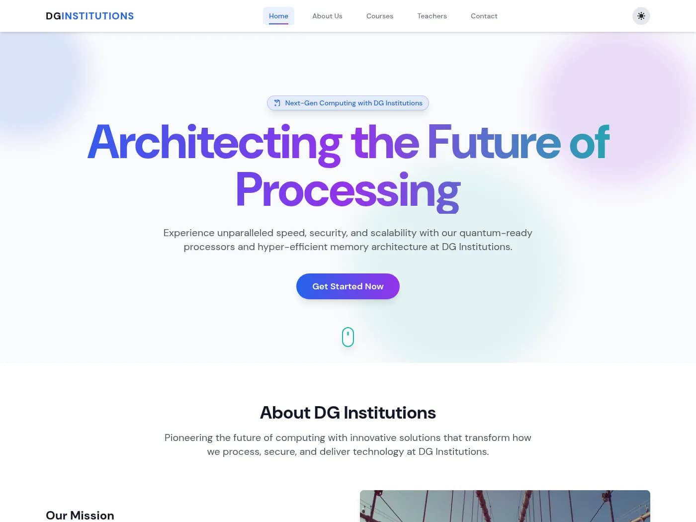 DG Institutions Next-Gen Web Platform