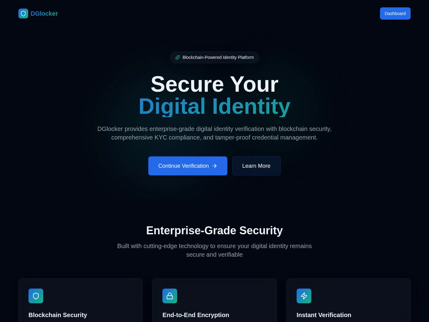 DGlocker: Blockchain-Powered Digital Identity and KYC Platform