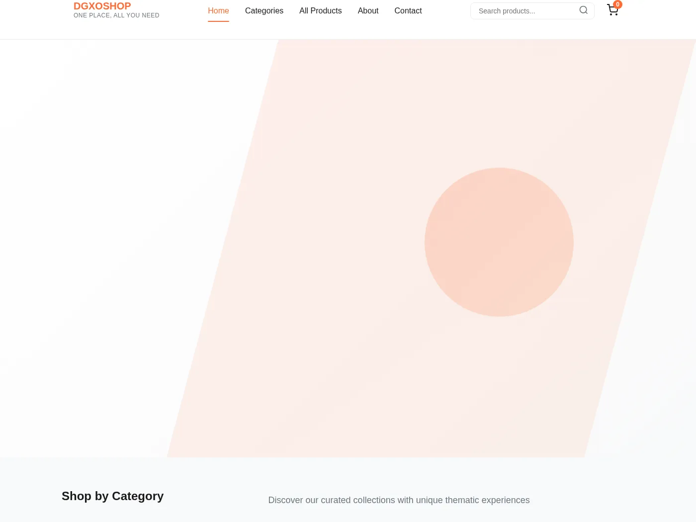 DGXOSHOP: Modular Thematic E-Commerce Platform